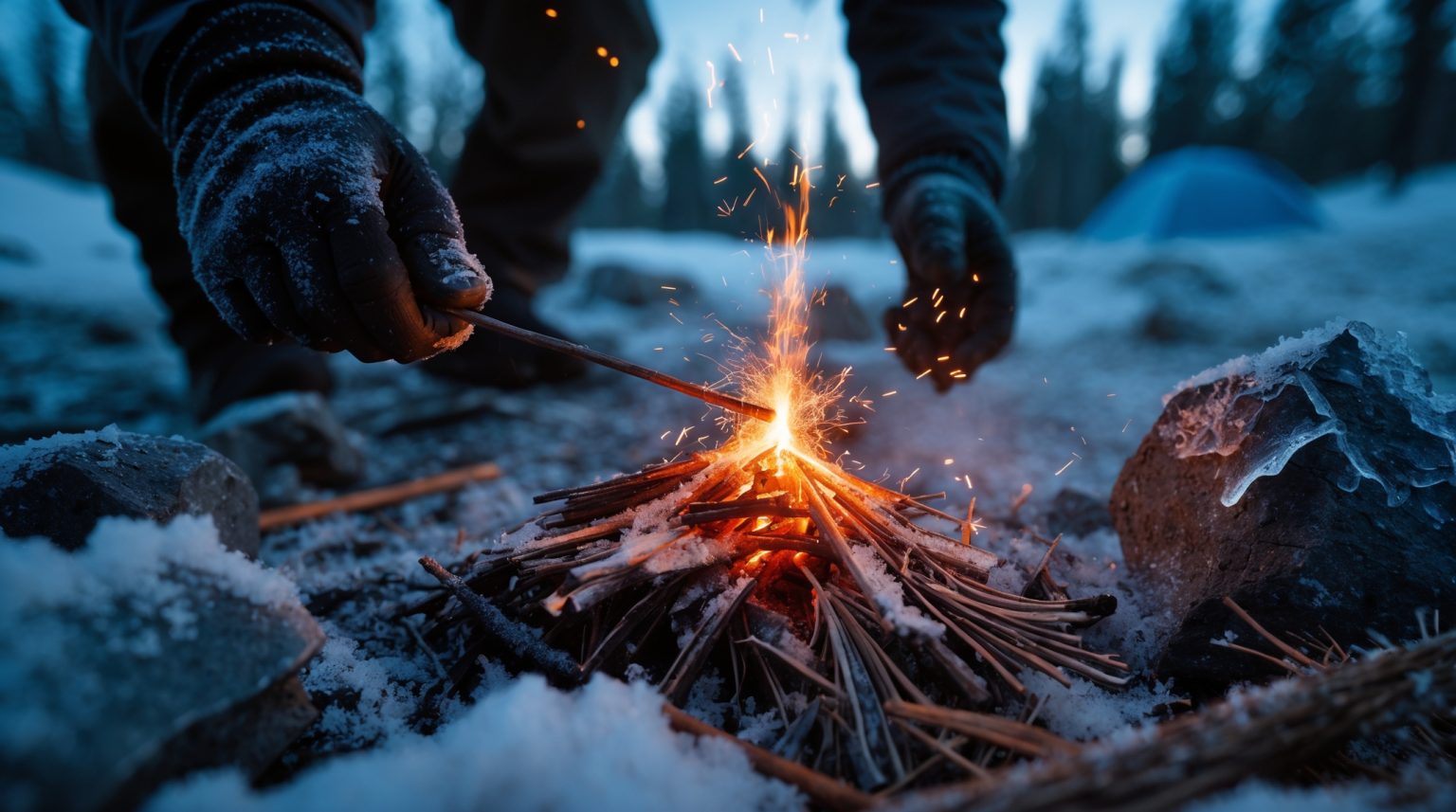 Best Fire Starting Techniques for Winter Camping - Tactical & Military ...